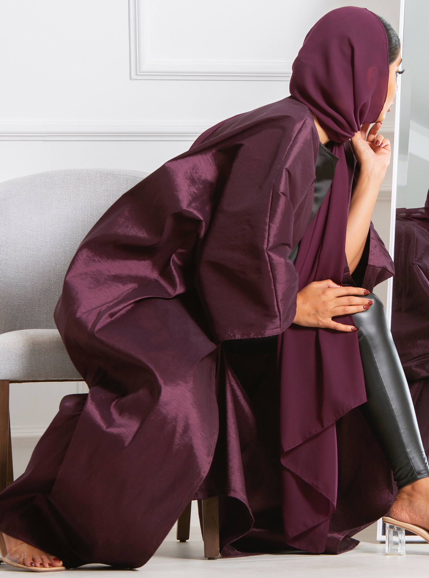 abaya purple abaya Abayas from at Boksha